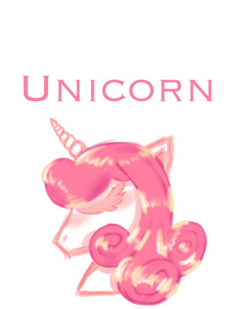 Pink unicorn - ibisPaint