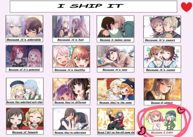 I SHIP IT(bandori) - ibisPaint