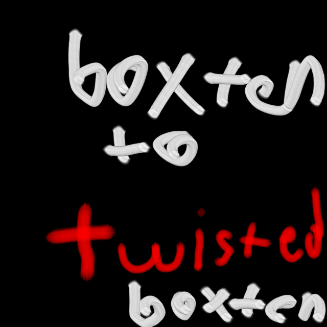 boxten turns into a twisted - ibisPaint