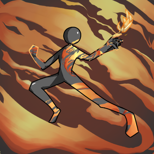 Fire Stickman v2 - ibisPaint