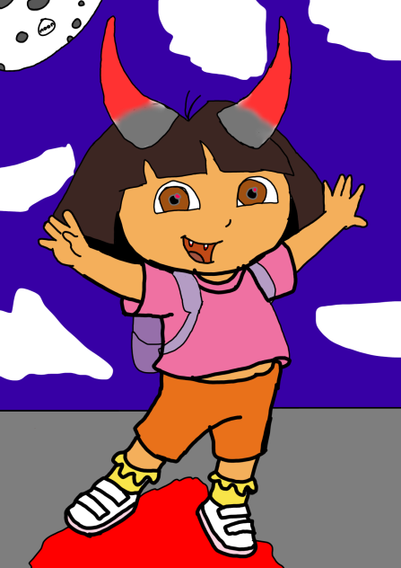 evil demon dora - ibisPaint