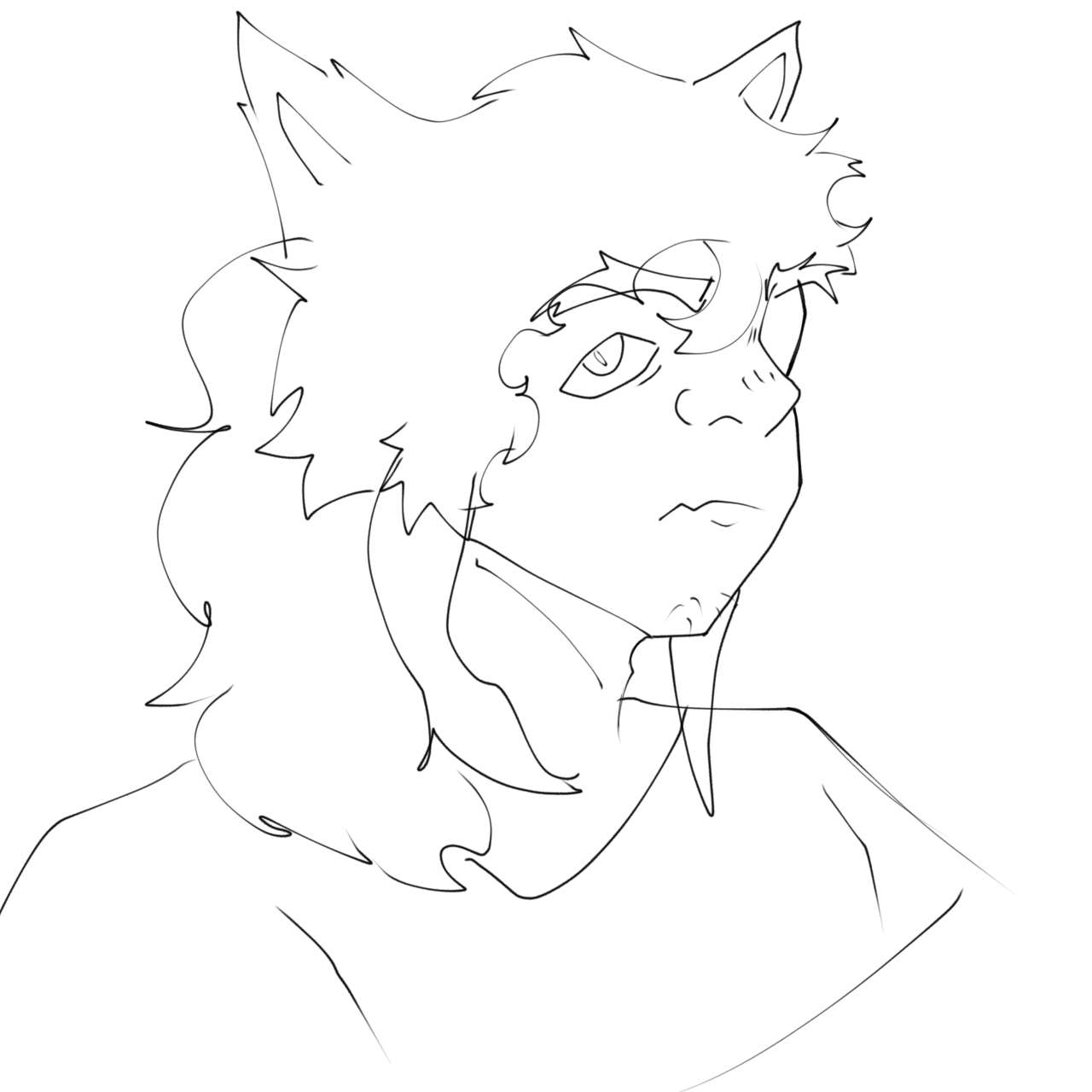 Inu yasha (AGAIN) (gave him a lil beard) - ibisPaint