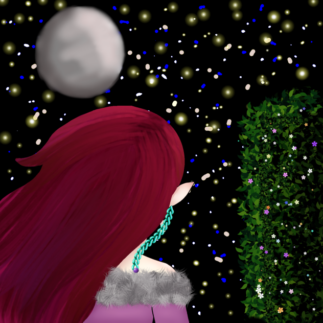 Walk in the moonlight - ibisPaint