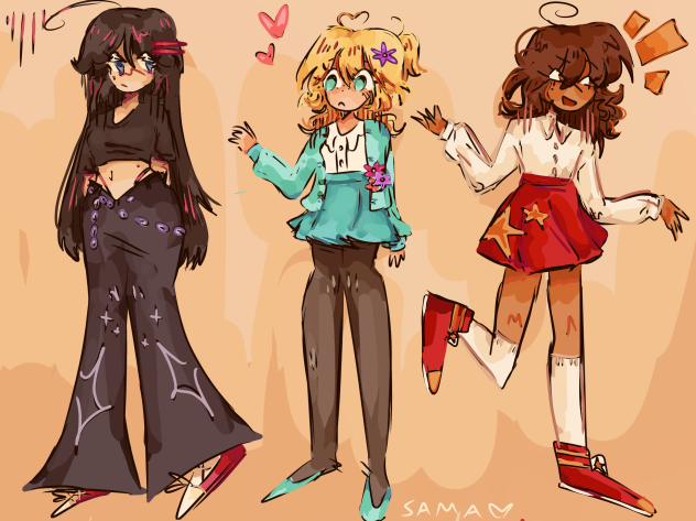 My sisters ocs - ibisPaint