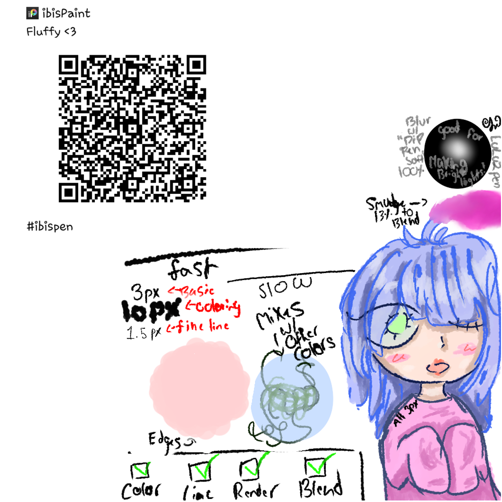 Versatile Fluffy Pen - ibisPaint