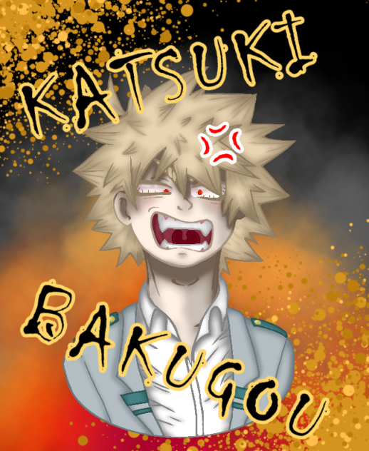 Drawing MHA characters, Bakugou - ibisPaint