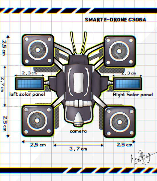 Smart E-Drone C306A - ibisPaint