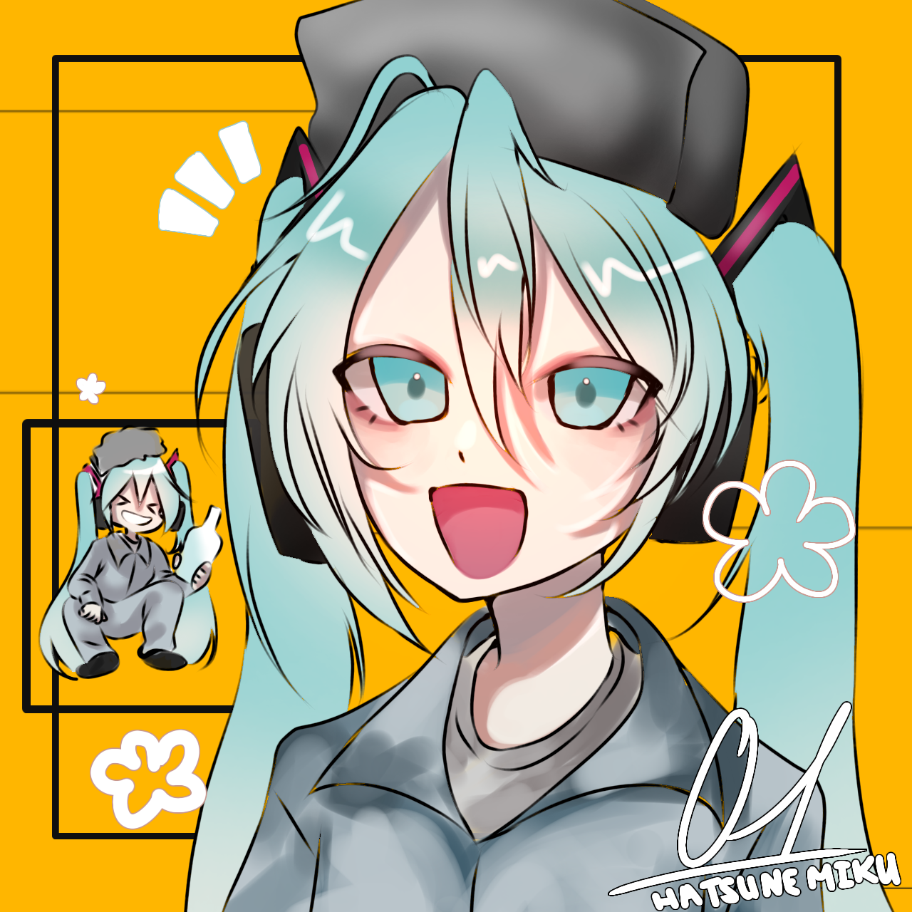 Miku the rizzler - ibisPaint