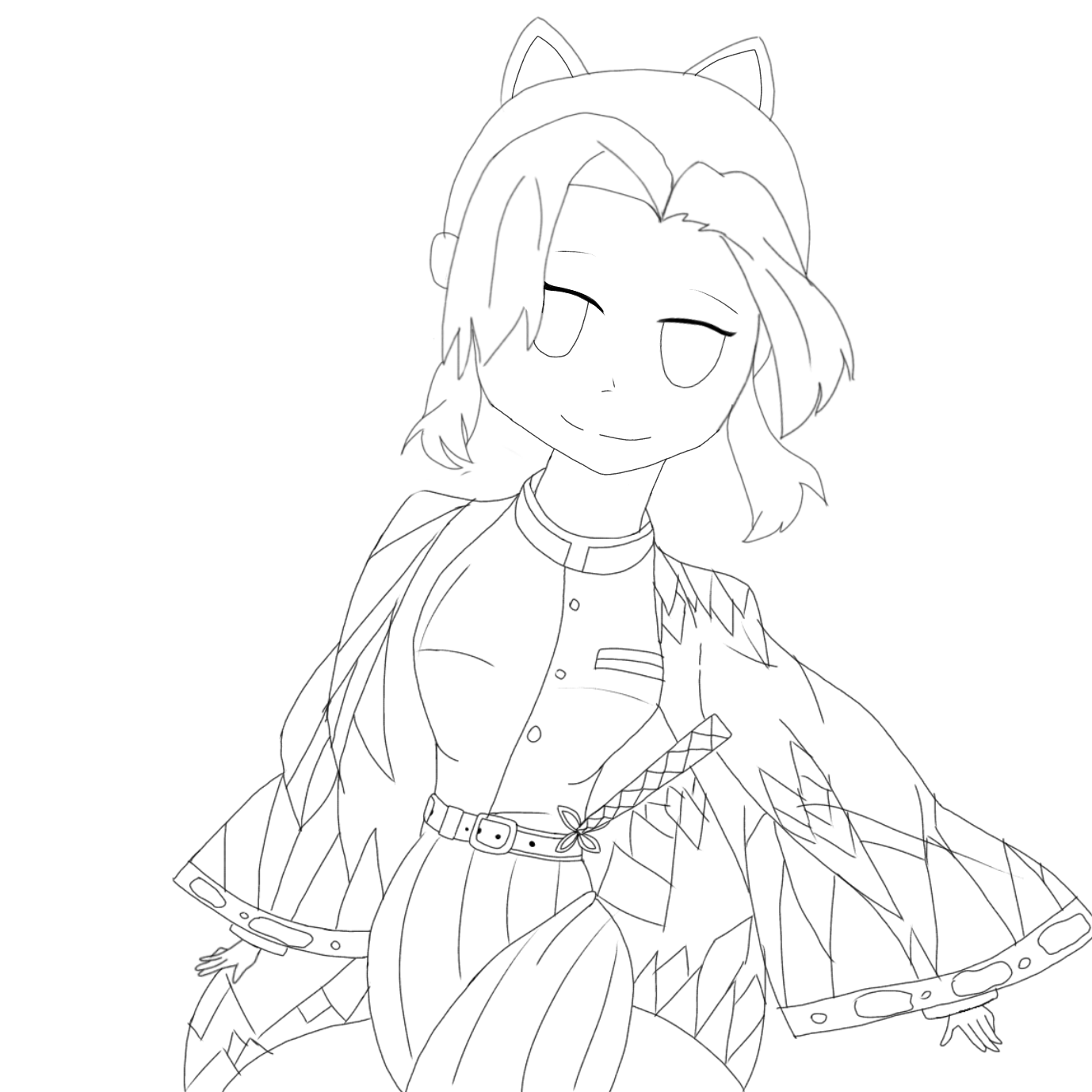 Shinobu lineart - ibisPaint