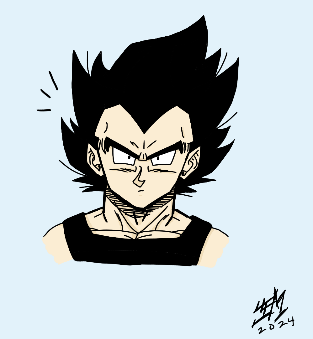 Vegeta Doodle - ibisPaint