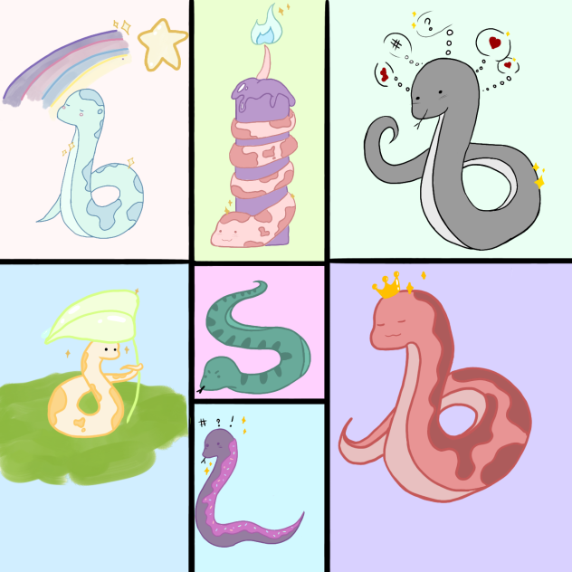 cute Snake's - ibisPaint