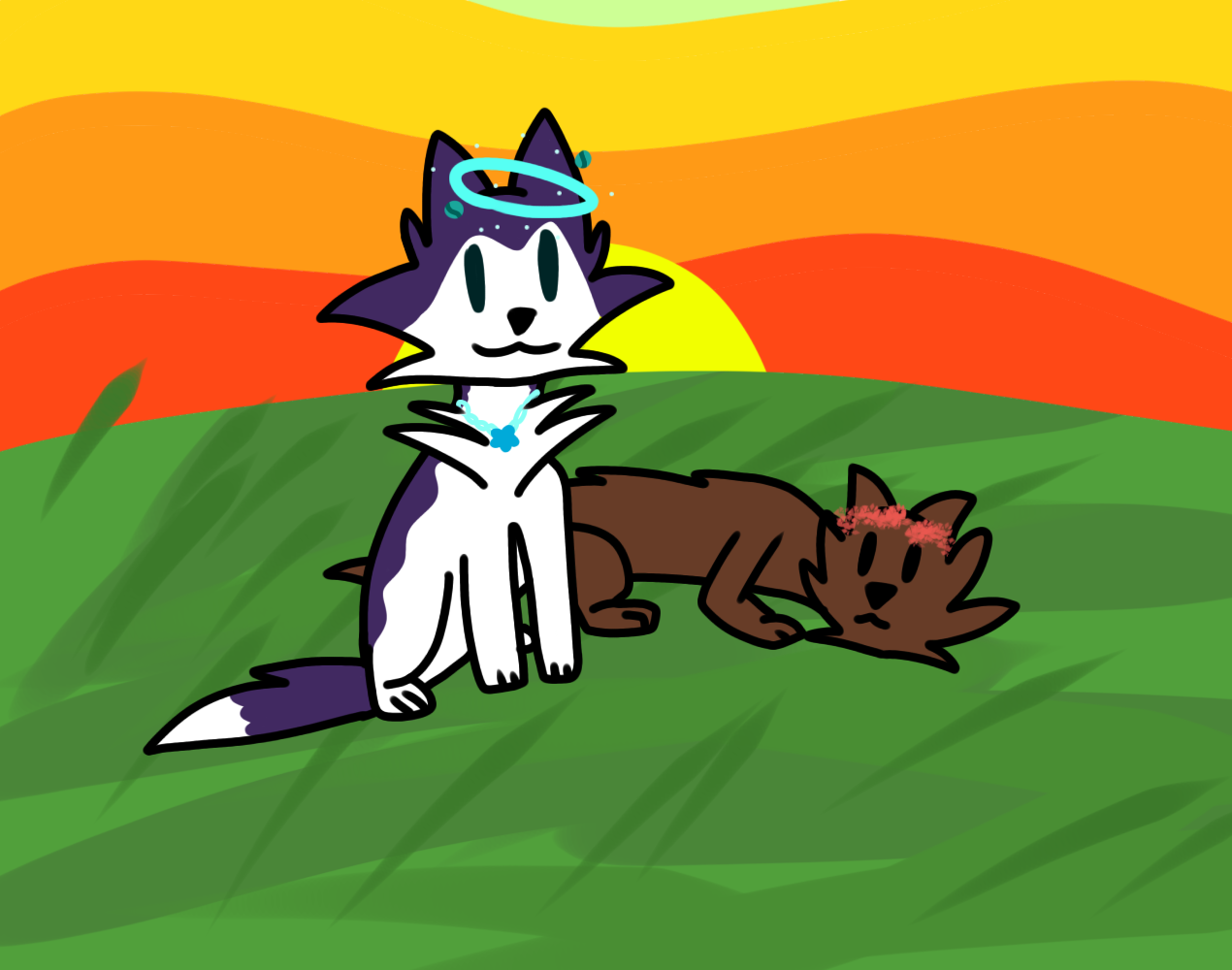 BlueFlame pfp fanart - ibisPaint