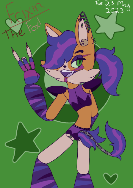 Frixin The Fox! (FNaF oc) - ibisPaint