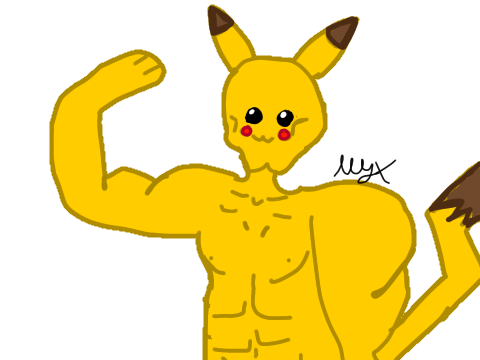 Buff pikachu - ibisPaint