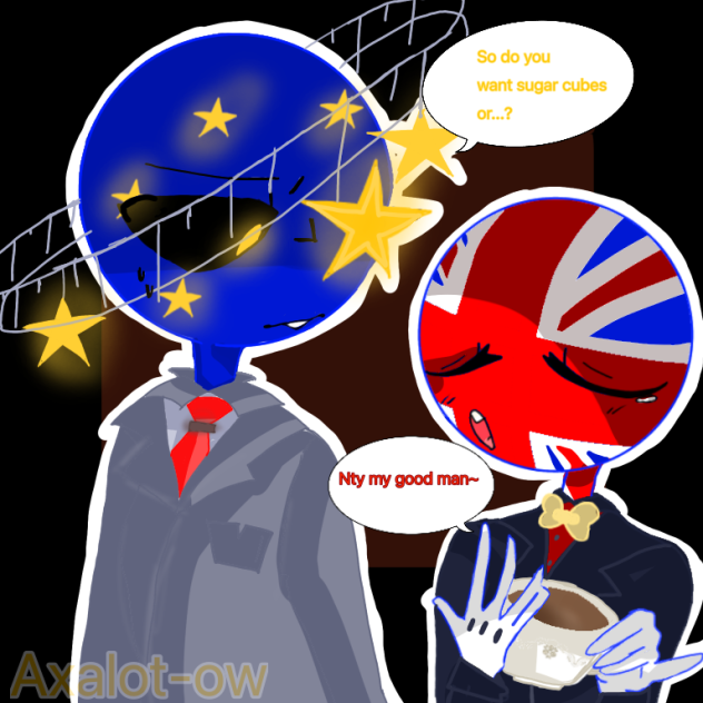 EU and smol UK countryhumans - ibisPaint