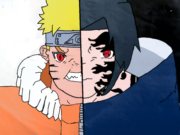 naruto vs sasuke - ibisPaint