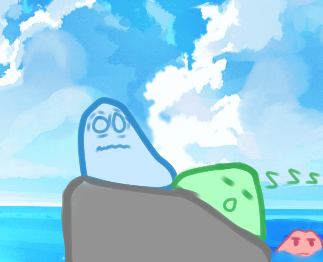 blobs at sea - ibisPaint