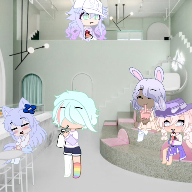 Cafe scene ovo - ibisPaint