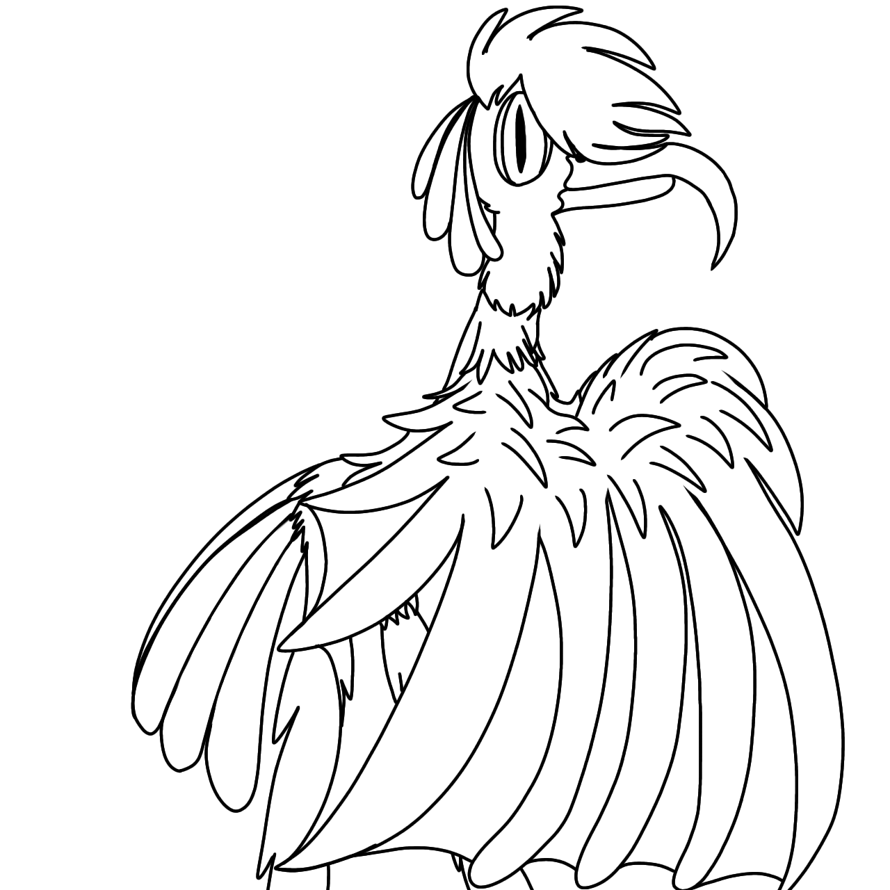 Bird thingy (unfinished) - ibisPaint