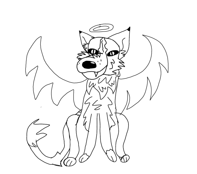 Hex the wolf angel - ibisPaint