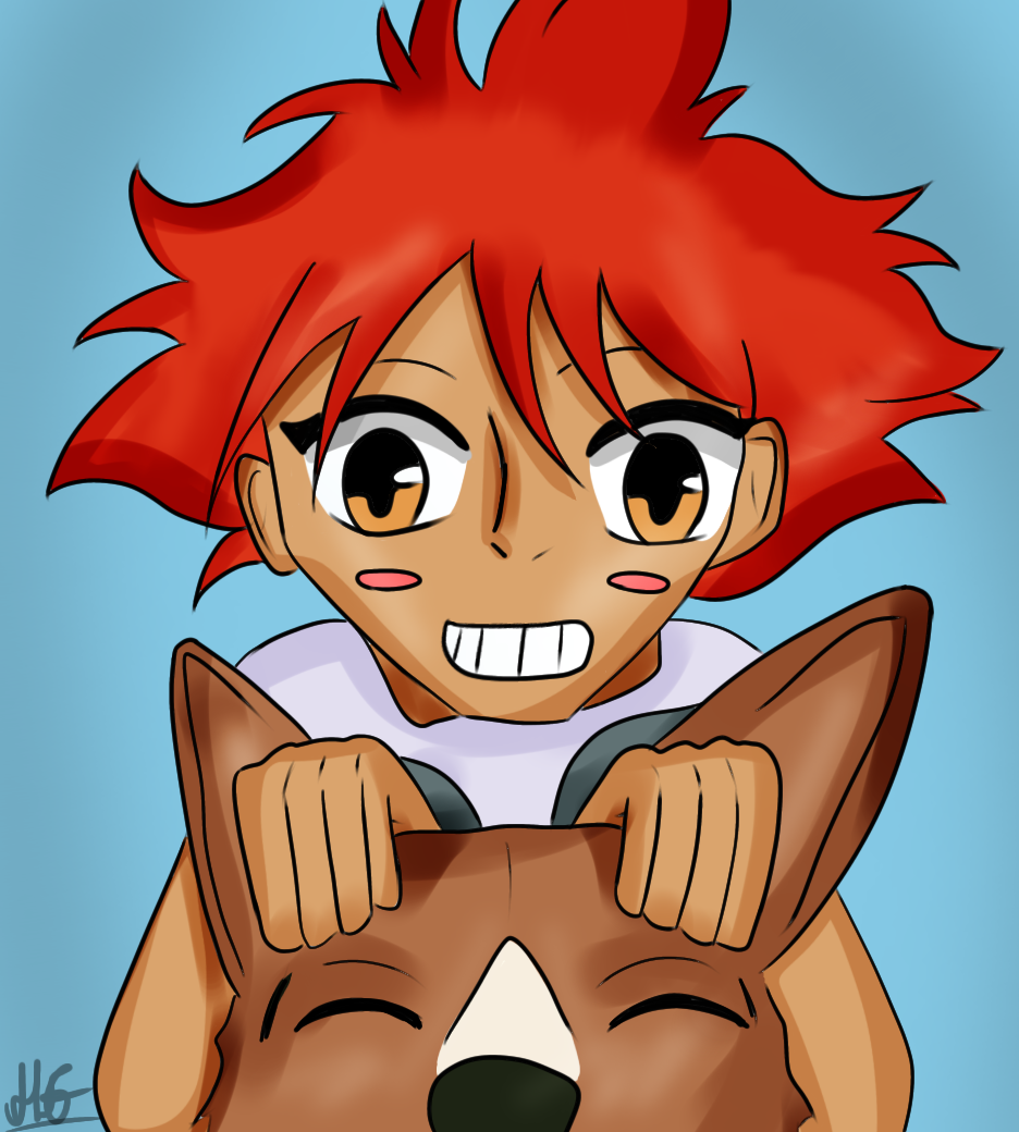Edward and Ein - ibisPaint