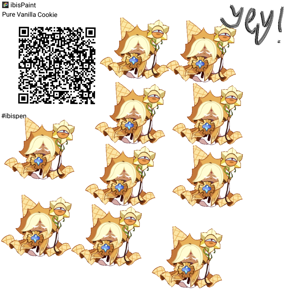 Pure vanilla cookie pen - ibisPaint