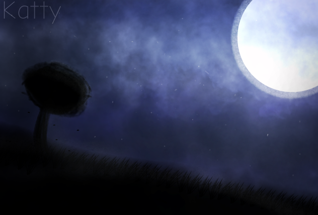 Moonlight's tree - ibisPaint