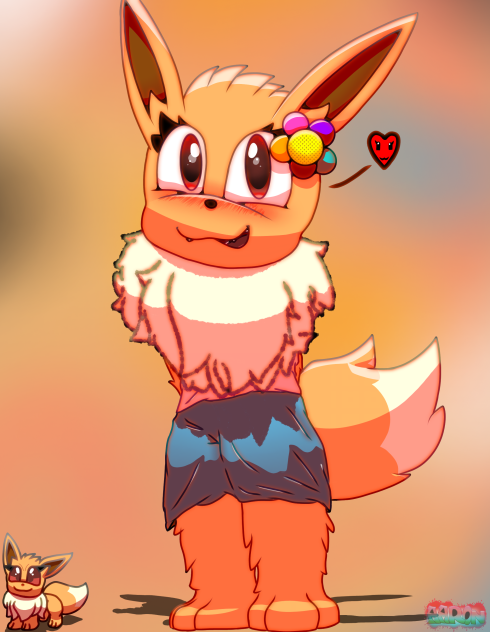 humanoid eevee - ibisPaint