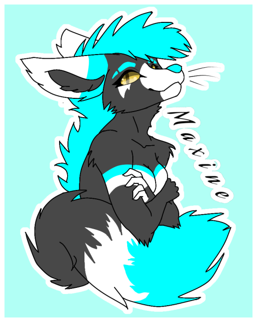 Maxine, my main fursona - ibisPaint