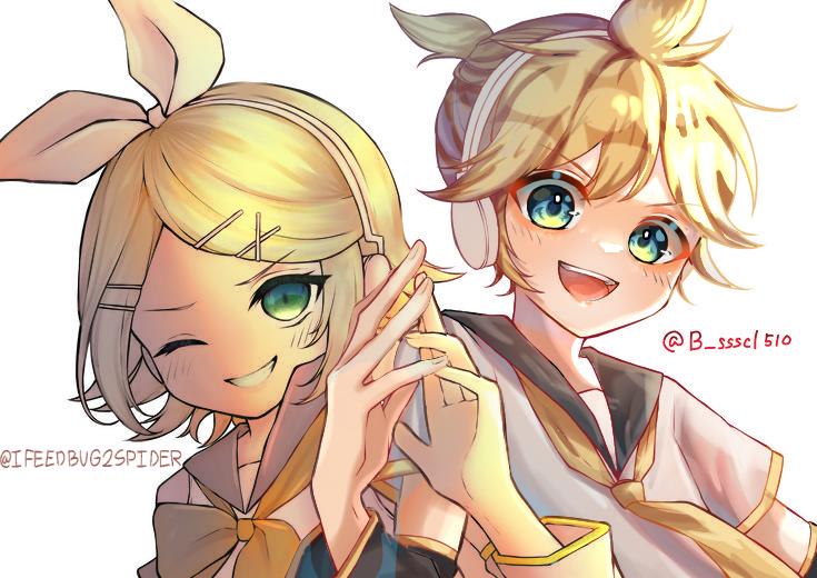 Ren and Len coloring collab - ibisPaint