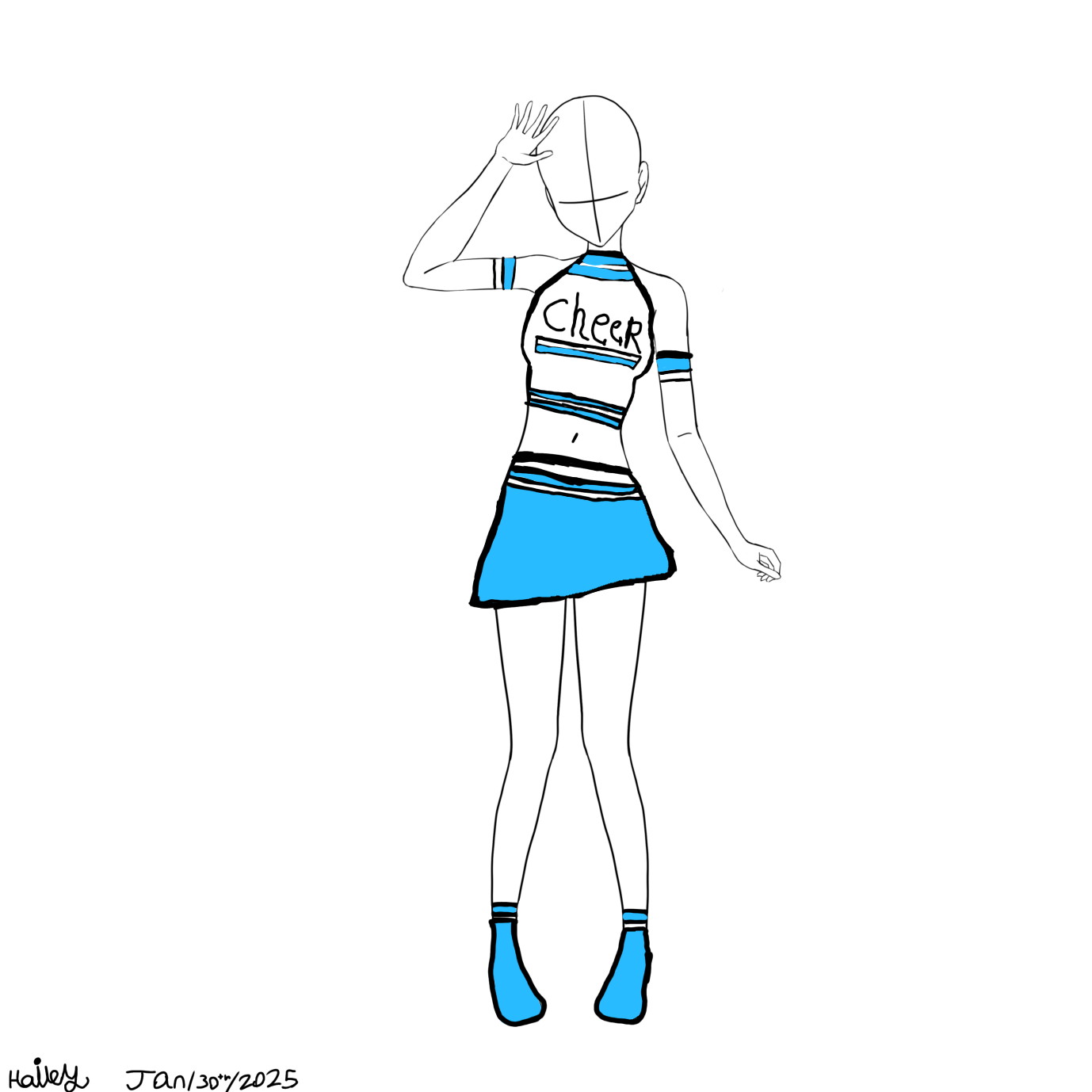 Cheerleader cosplay or Costume! - ibisPaint