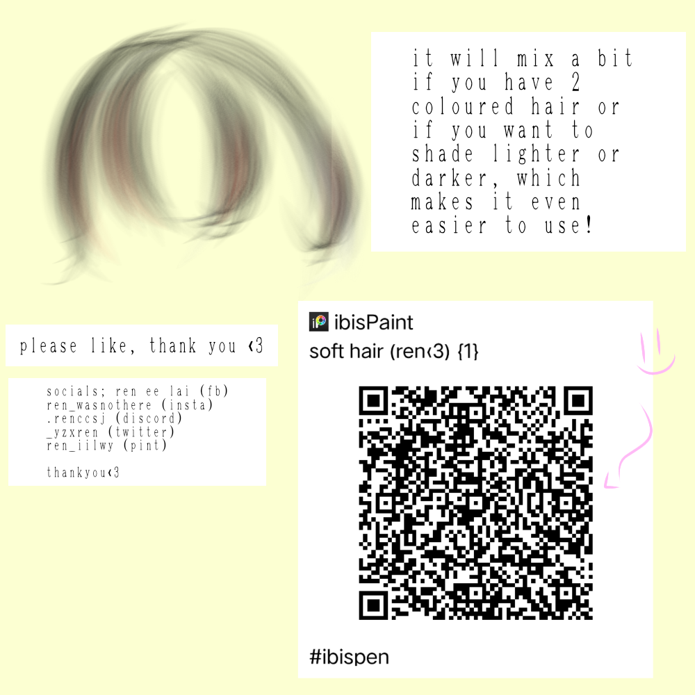 soft hair brush ! (remake) - ibisPaint