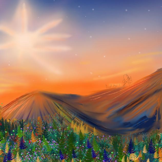 mountain view - ibisPaint