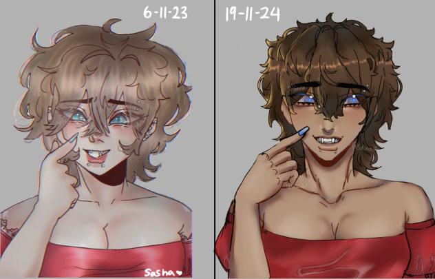 ONE YEAR REDRAW - ibisPaint