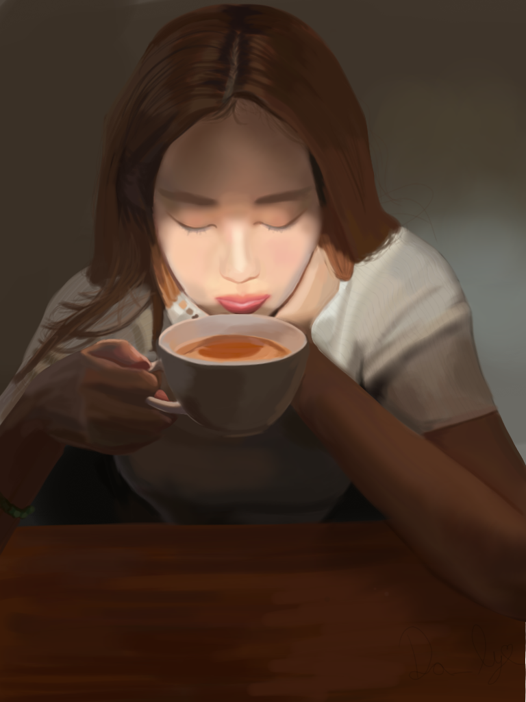 Jennie and tea - ibisPaint