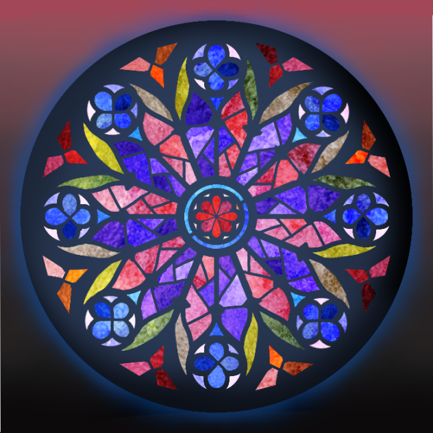 Gothic stained window - ibisPaint