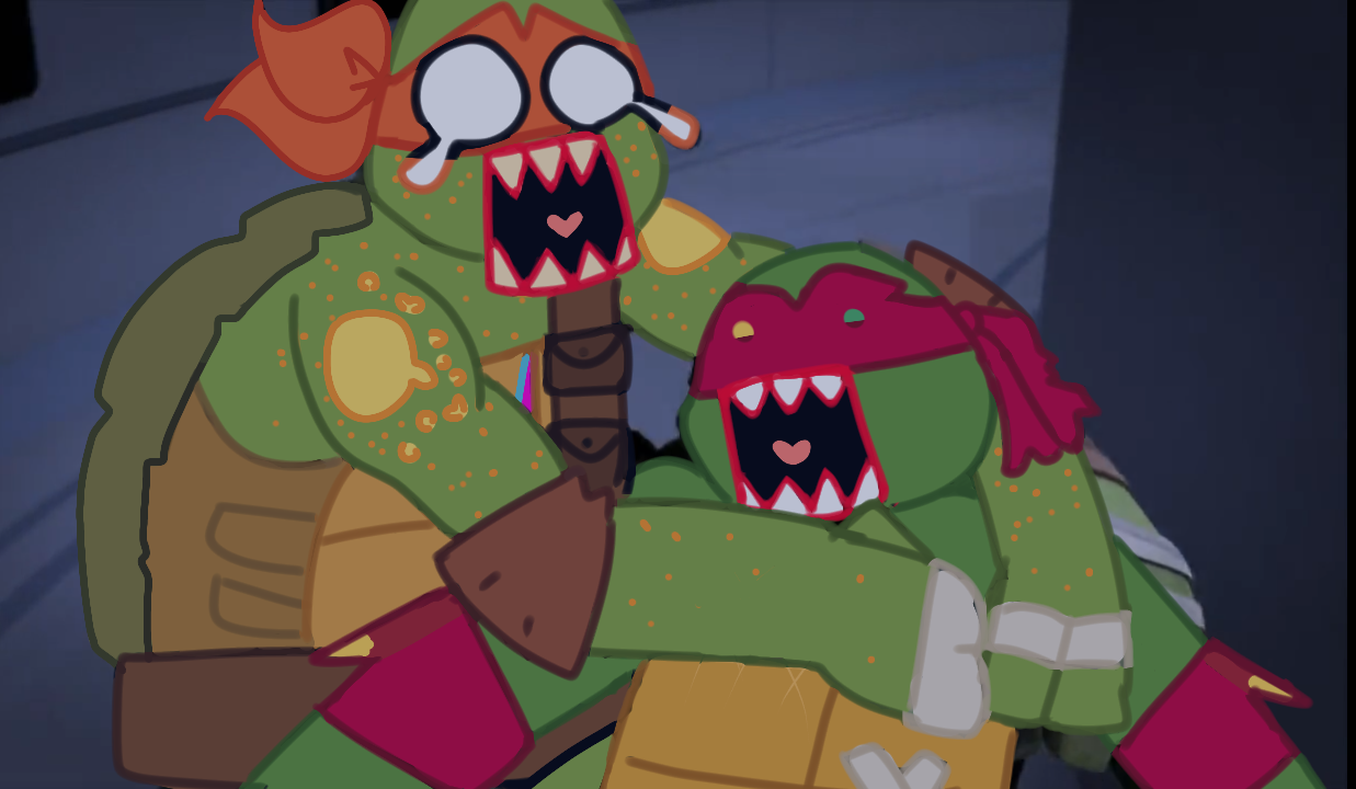 AU RAPH N MIKEY REDRAW!! - ibisPaint