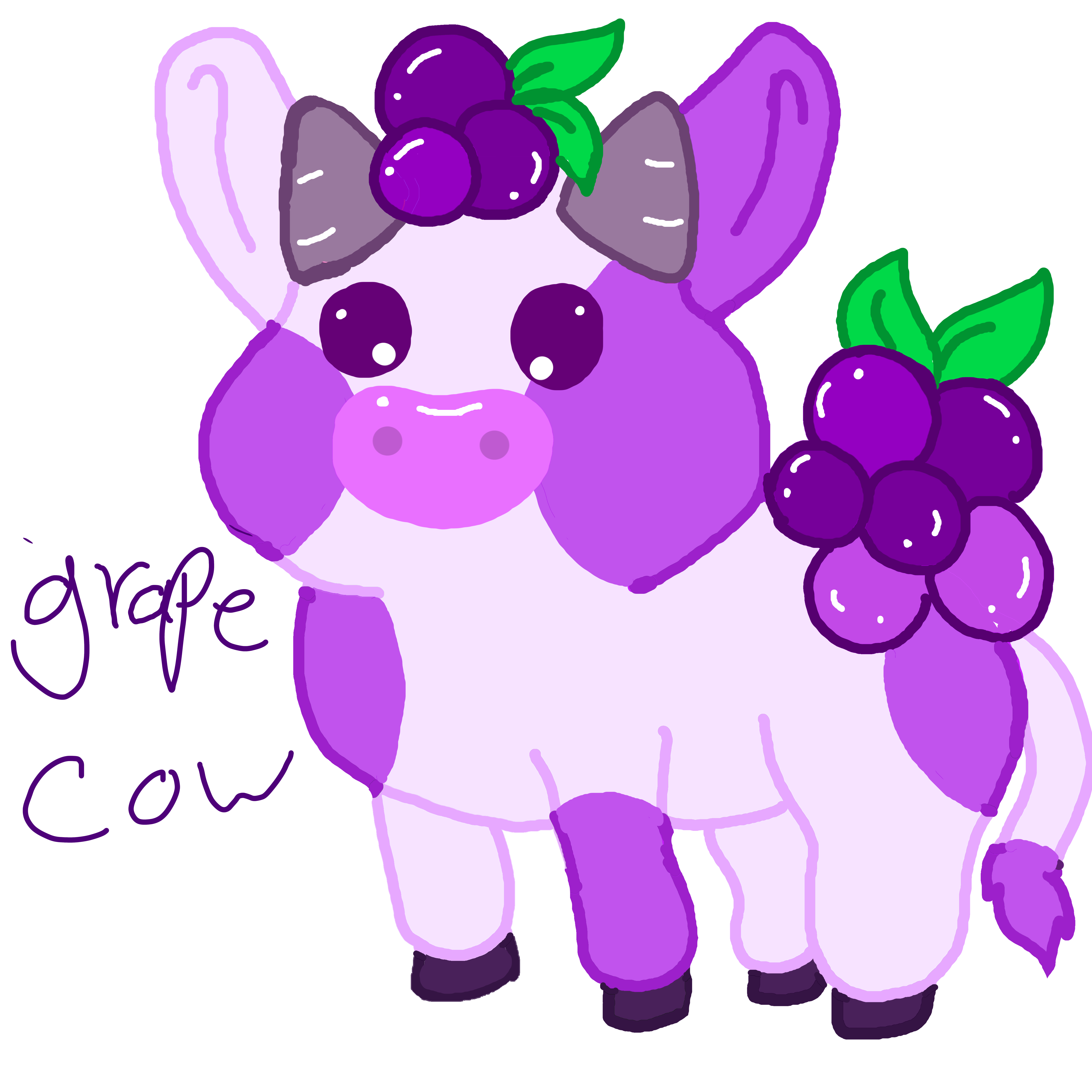 grape cow - ibisPaint