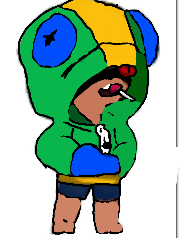 leon brawl stars cartoon edition - ibisPaint