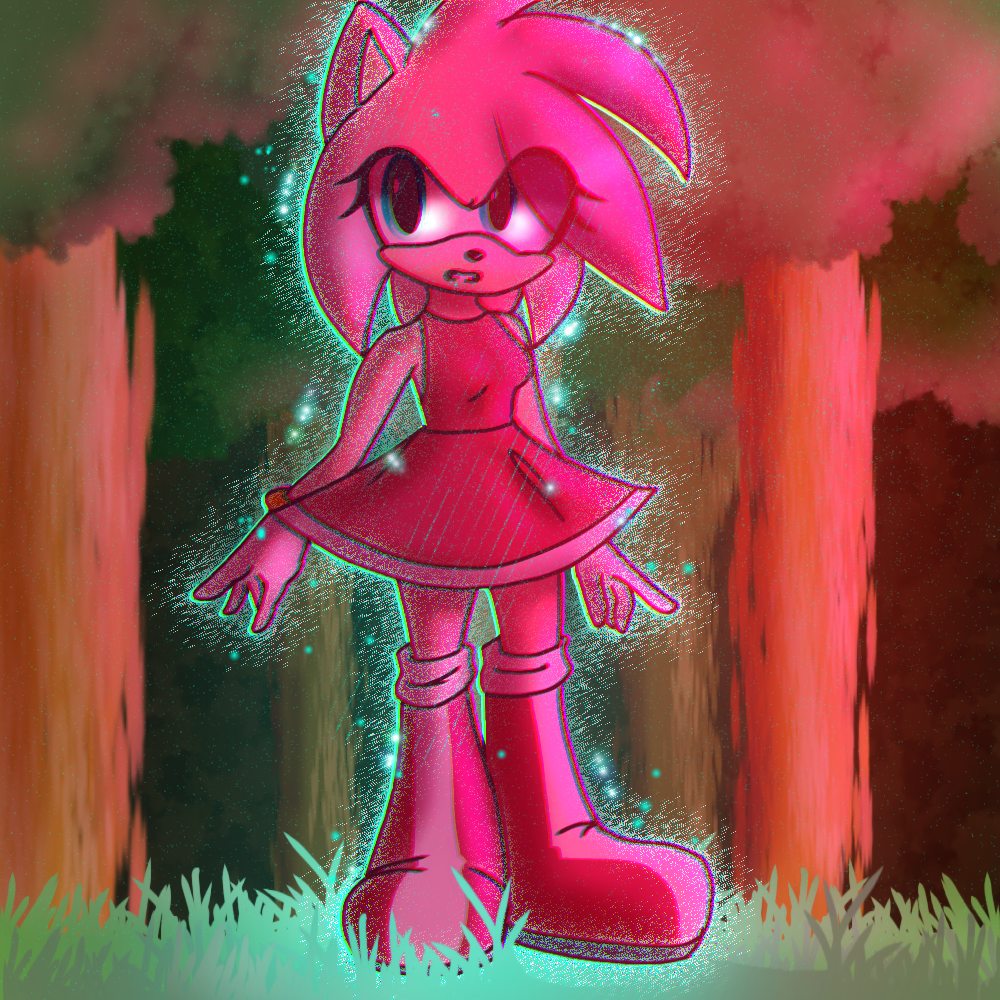 glowy ll sonic frontiers art speed draw - ibisPaint