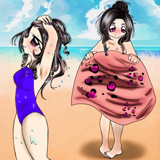 My summer and beach obsession - ibisPaint