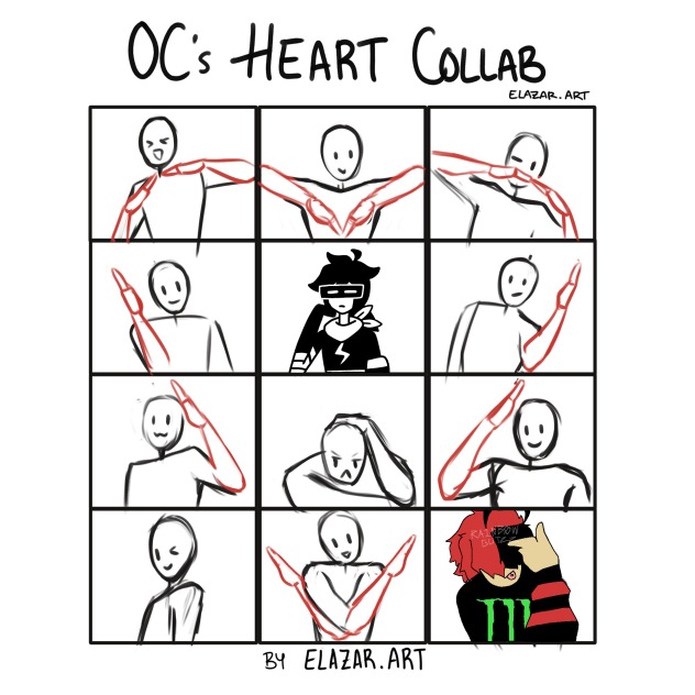 Heart collab - ibisPaint