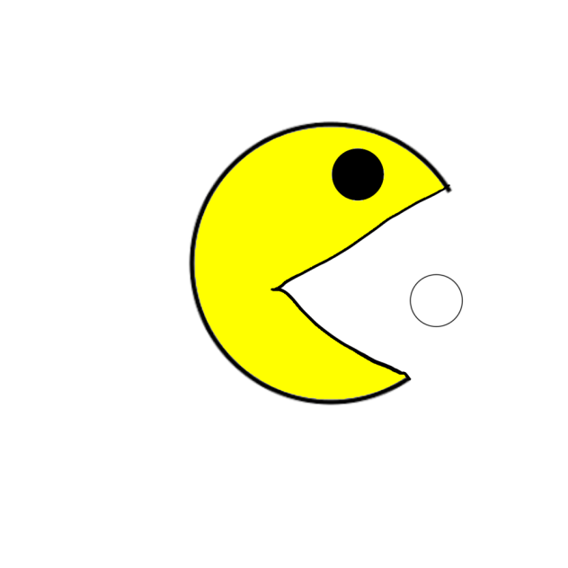Drawing pac man - ibisPaint