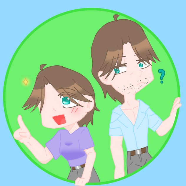 Little girl and big man, lol - ibisPaint