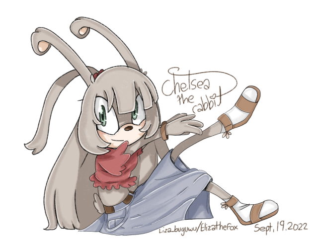 Chelsea the rabbit[sonic oc][speed paint - ibisPaint