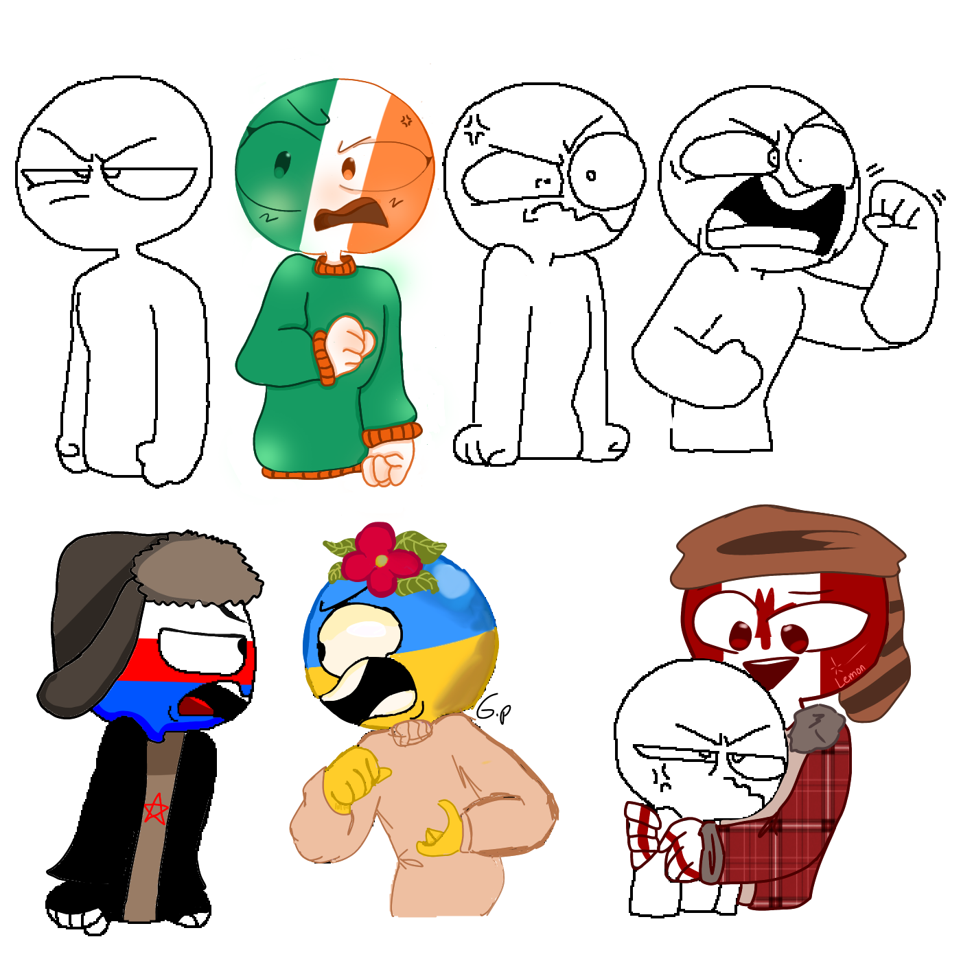 Country human collab! - ibisPaint