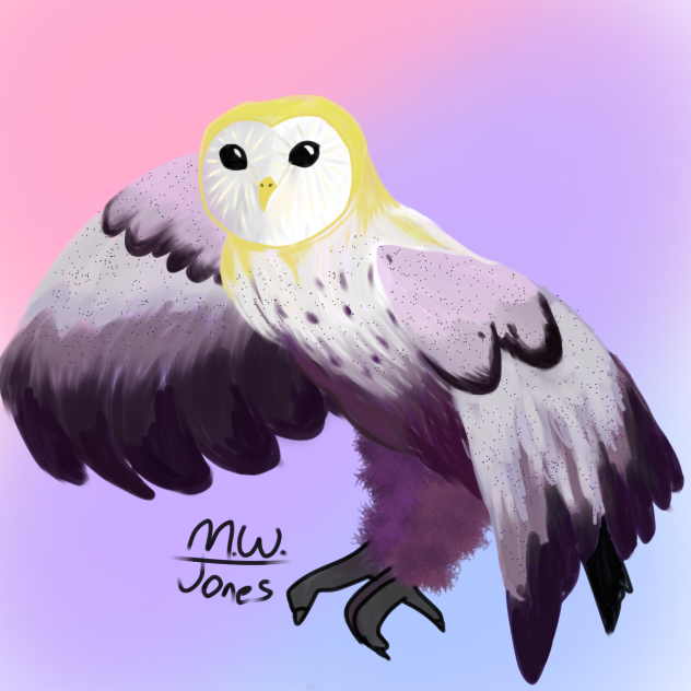 Non Binary Pride Owl - ibisPaint