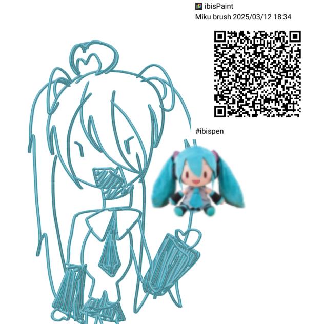 miku brush QR code - ibisPaint
