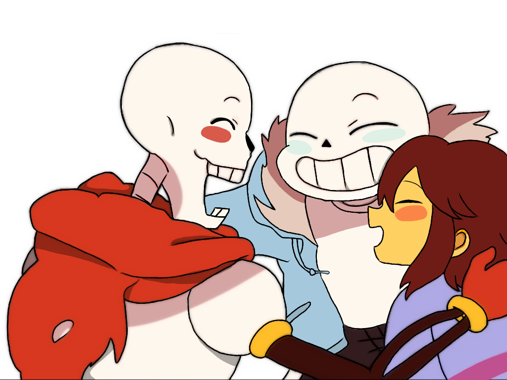 《Undertale》 Frisk&Sans&Papyrus - ibisPaint