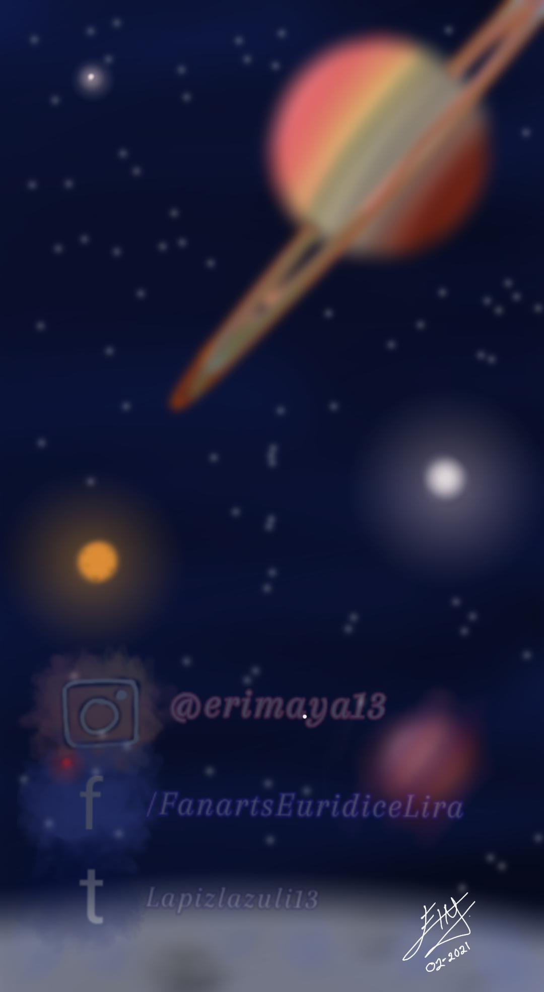 Vista al espacio - ibisPaint